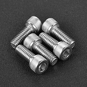 M5-0.8 x 12mm Socket Head Cap Screws 304 Stainless Steel 18-8 A2-70 Allen Socket Hex Drive Bolts, Fully Threaded. 50PCS