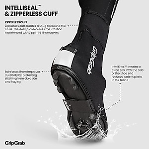 GripGrab Arctic X Waterproof Deep Winter Gravel MTB Cycling Shoe Covers Offroad Fleece Lined Cold Weather Biking Overshoes