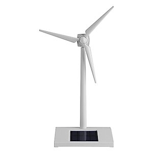 Mini Solar Energy Wind Mill Toy, Desktop Wind Turbine Model Solar Powered Windmills, Home Decor Garden Desk Ornament Education Fan (Best Children/Friends)