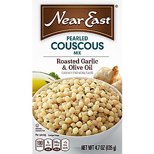 Near East Pearled Couscous Roasted Garlic & Olive Oil, 4.7 Oz