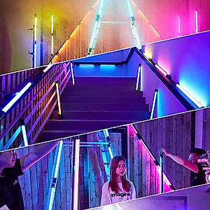 GODOX TL60 RGB Tube Light,CRI 96 TLCI 98,Color Temper 2700K~6500K,100% Brightness (LUX),39 FX Effects,2.4G Wireless,Support APP Control/DMX Control (2PCS)