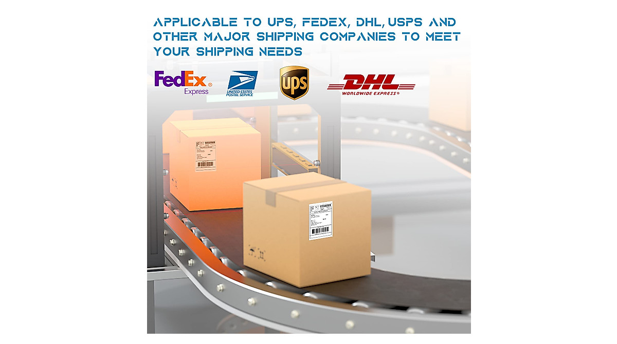 MFLABEL 4x6 Thermal Shipping Labels - Waterproof & Easy Peel