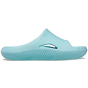 Crocs Unisex Mellow Slides Sandal, Pure Water, 4 US Men