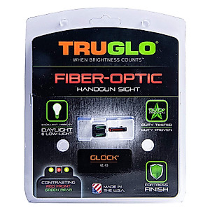 TruGlo Fiber Optic Handgun Pistol Laser Sight Accessories Fits Most Smith and Wesson M&P, SD9 and SD40 Models, with TRIDOT Aiming System