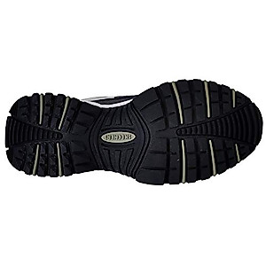 Skechers Men's Energy Afterburn Lace-Up Sneaker, White/Navy, 11