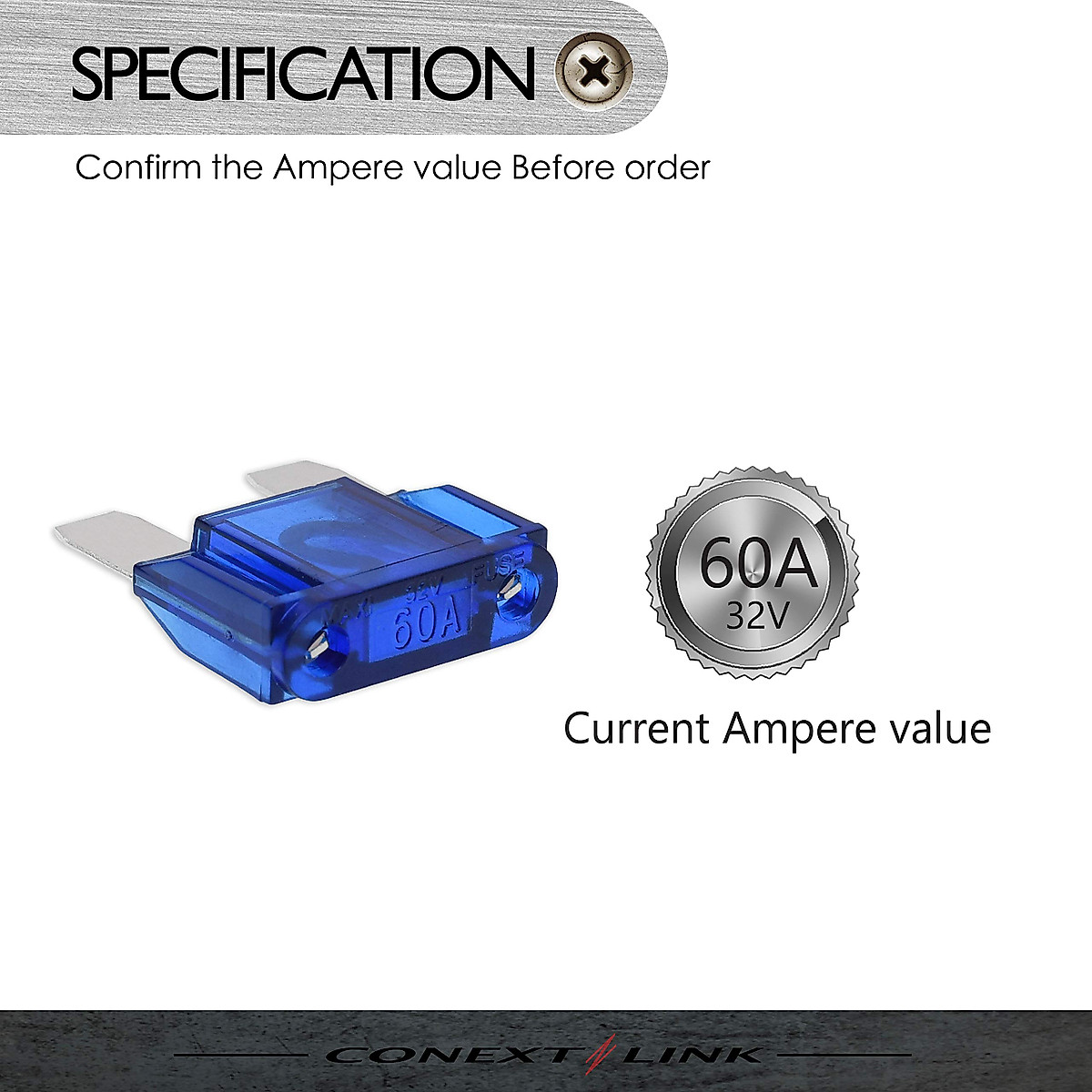 Conext Link MAXI60-10 Nickel 60Amp MAXI Fuse 10 Pack （14294）