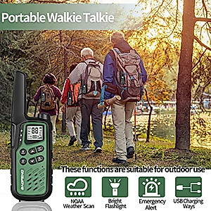Baofeng MP25 Walkie Talkies Long Range for Adults 22 Channel FRS Walky Talky Rechargeable Handheld Two Way Radios with Flashlight(Not Include Battery)