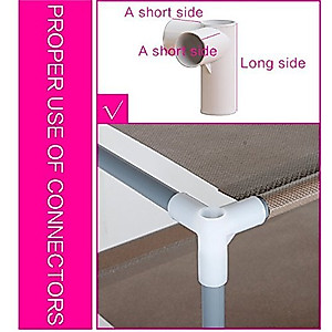 TXT&BAZ 27-Pairs Portable Boot Rack Double Row Shoe Rack Covered with Nonwoven Fabric(7-Tiers Black)