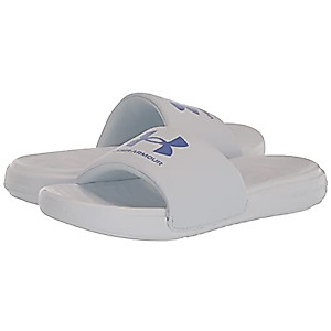 Under Armour Girls' Ansa Fixed Strap, (103) Gray Mist/Gray Mist/Baja Blue, 4, US