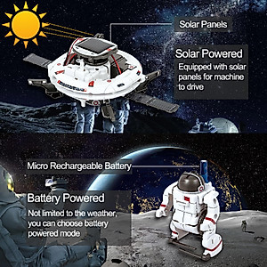 STEM 6-in-1 Education Solar Power Robot Toys for Boys Ages 8-12, DIY Building Educational Experiment Robotics Science Kit for Kids, Birthday Gifts for 8 9 10 11 12 Years Old Boys Girls Teens