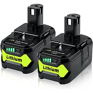 LUMSING 2Pack 6.0Ah P108 Battery Replacement for Ryobi 18V Battery Lithium P102 P103 P104 P105 P107 P108 P109 for Ryobi…