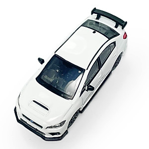 2016 Impreza WRX STI S207 Model Car 1/64 Scale Diecast Toy Cars Racing Sports Sedan Metal Alloy Friction Powered Children’s Die-cast Vehicles, Collection for Men Toys for Boys Kids Gifts, White