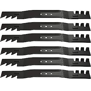 Stevens Lake Parts Set of 6 New Toothed Mulching Blade Fits Toro 20001, 20003, 20005, 20008, 20009, 20012, 20013 Models Interchangeable with 108-9764-03, 131-4547-03, 131-4547-03