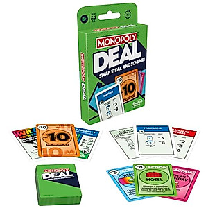 Monopoly Deal Card Game, for 8 years to 99 years