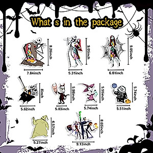 36Pcs Nightmare Birthday Party Supplies, Cute Cartoon Themed Party Decorations Hanging Swirls Whirls Glitter Foil Ceiling Swirls Streams