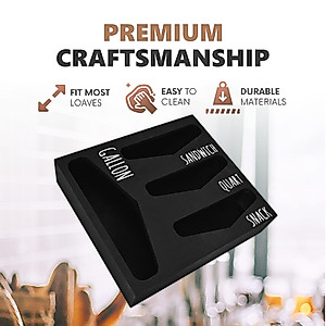 Losvio Bag Storage Organizer for Kitchen Drawer, Farmhouse Style Bags Organizer, Compatible with Gallon, Quart, Sandwich and Snack Variety Size Bag (Dark Black)