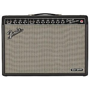 Fender Tone Master Deluxe Reverb Guitar Amplifier, Black, with 2-Year Warranty