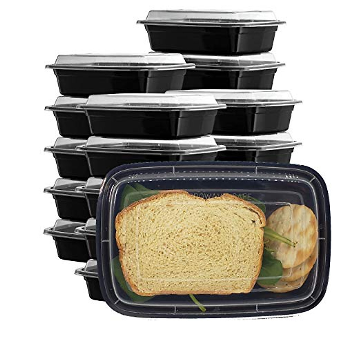 50 sets Rectangle 28oz Meal Prep Containers with lids Microwavable Food Container Plastic BPA Free Rectangle