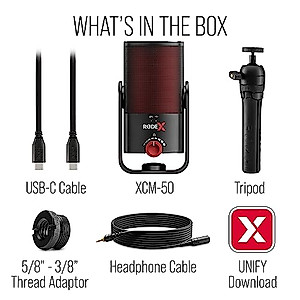 RØDE X XCM-50 Professional USB Condenser Microphone and Virtual Mixing Solution For Streamers and Gamers