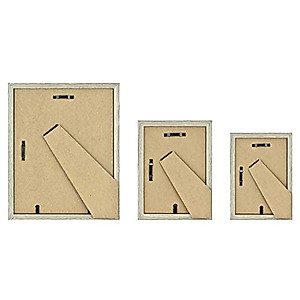 MCS Gallery Essential Picture Frames, Photo Gallery Wall Frame Set with 4 x 6 Inch, 5 x 7 Inch, and 8 x 10 Inch Frames, Gray Woodgrain, 10 Piece
