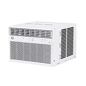 GE Window Air Conditioner 8000 BTU, Wi-Fi Enabled, Energy-Efficient Cooling for Medium Rooms, 8K BTU Window AC Unit with Easy Install Kit, Control Using Remote or Smartphone App