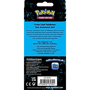 Pokémon TCG: Knockout Collection (Boltund, Eiscue & Galarian Sirfetch'd and 2 Booster Packs)