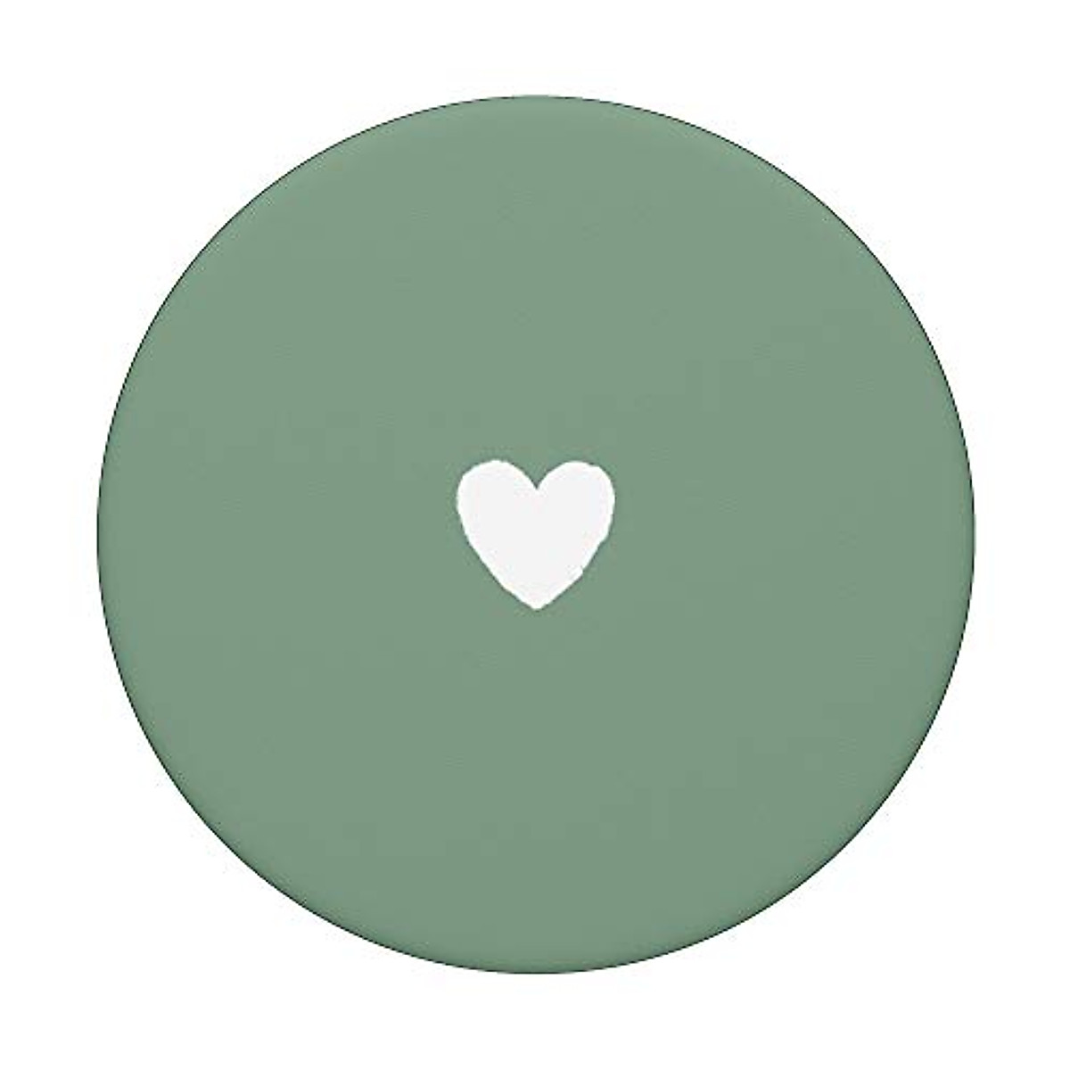 Cute Hand Drawn Minimalist Lovely Heart in Mint Green PopSockets Grip and Stand for Phones and Tablets