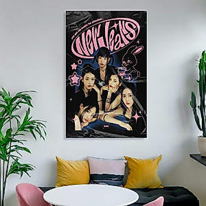 WipaLa Star Movie Album Music Poster Canvas Aesthetics Decor Picture Painting for Room Decoration Living Room Wall Korean New Band Jeans Posters Gift Unframed 08x12inch(20x30cm)