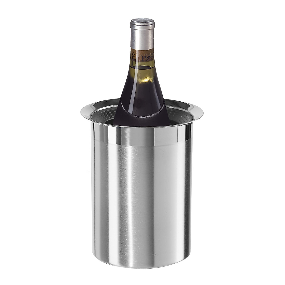 OGGI Iceless Wine Chiller with Removable Cooler Inserts - Highly Rated Wine Bottle Chiller and Single Wine Bottle Cooler, Ideal Wine Gifts; Keeps Wine Chilled for Hours, Stainless Steel