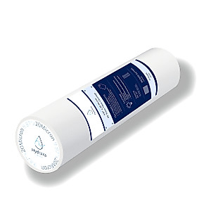 Hydraira 4-Pack 20 Micron 9.87” x 2.5” Sediment Water Filter Replacement Cartridge for Any Standard RO unit | Whole House RO System | Whole House Sediment Filtration CG9870020