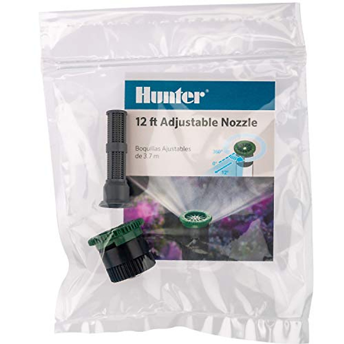 Hunter Industries 12A Hunter, 12' Adjustable Irrigation Spray Nozzle, Green