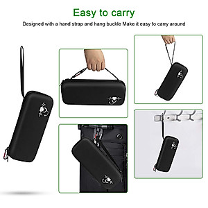 Opoway Stethoscope Carrying Case, Hard Stethoscope Case Compatible for 3M Littmann Classic III, Cardiology IV Diagnostic, MDF Acoustica Stethoscopes and Other Nurse Accessories (Black)