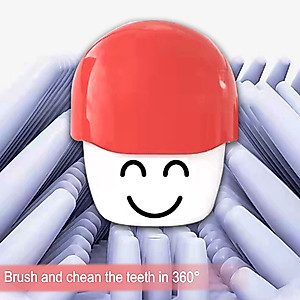 BLUEEZREAL 3Pcs U-Kid-Shaped Toothbrush Kids, for Kids Age 6-12, Children Toothbrush, 360 Degree Toothbrushes U Shape, Gentle Cleaning & Protect Teeth Gums, Multicolor