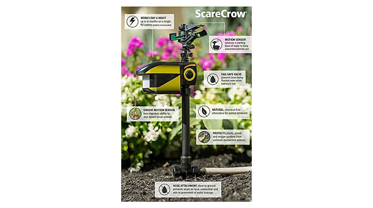COSTWAY Scarecrow: Motion-Activated Animal & Pest Repellent