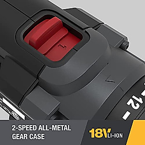 Cat® 18V 1 FOR ALL Cordless Hammer Drill & Impact Driver Combo Kit with 2 Batteries -DX12K, Black