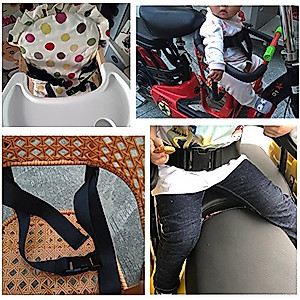 ZARPMA Baby 2 Point High Chair Security Straps,Replacement Harness Straps Belt for Child Kid Infant Safety Strap for Pushchair HighChair Child Chair,Stroller(1M Length)