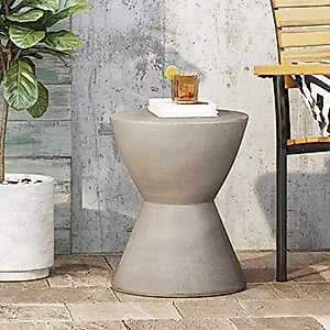 Christopher Knight Home 313408 Side Table, Light Gray