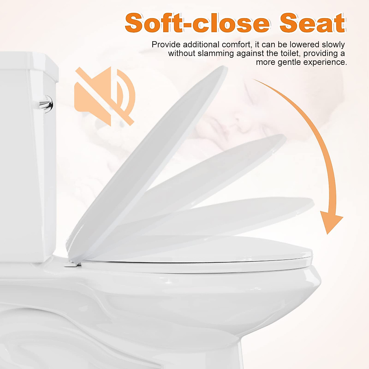 Two Piece Extra Tall Toilets | High Toilets For Bathrooms Comfort Height Elongated With 17.5 Inch high toilet Bowl, 1.28gpf & 12" Rough-in Extra High Toilet For Seniors, Disabled And Tall People