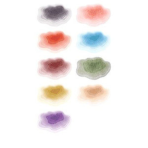 Lavender Ombre Modern Abstract Area Rug for Livingroom Contemporary Irregular Shaped Pattern Bedroom Carpet Formal Diningroom Accent Rug Large Thick Playroom Home Office Runner Rug Kitchen Mat 2x3