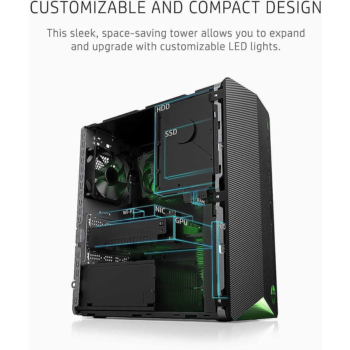 HP Newest Pavilion TG01 Gaming Desktop PC, Intel 6-Core i5-10400F Upto 4.3GHz, 32GB RAM, 512GB PCIe SSD, NVIDIA GeForce RTX 3060 12GB GDDR6, WiFi, Windows 11 Pro + Keyboard & Mouse, HDMI Cable