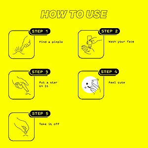 Starface Hydro-Stars Big Yellow, Hydrocolloid Pimple Patches, Absorb Fluid and Reduce Inflammation, Cute Star Shape, Vegan and Cruelty-Free Skincare (32 Count)