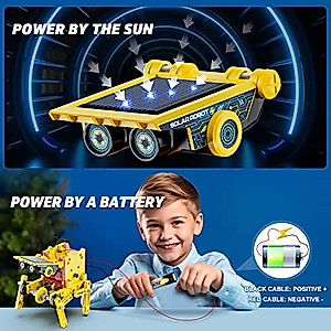 Hot Bee Solar Robot kit for Kids 8-12, 12-in-1 STEM Projects Science Experiment Kits for Kids Age 8-12,Building Robot Toy, Birthday Gift for Boys Girls 8 9 10 11 12 Years Old