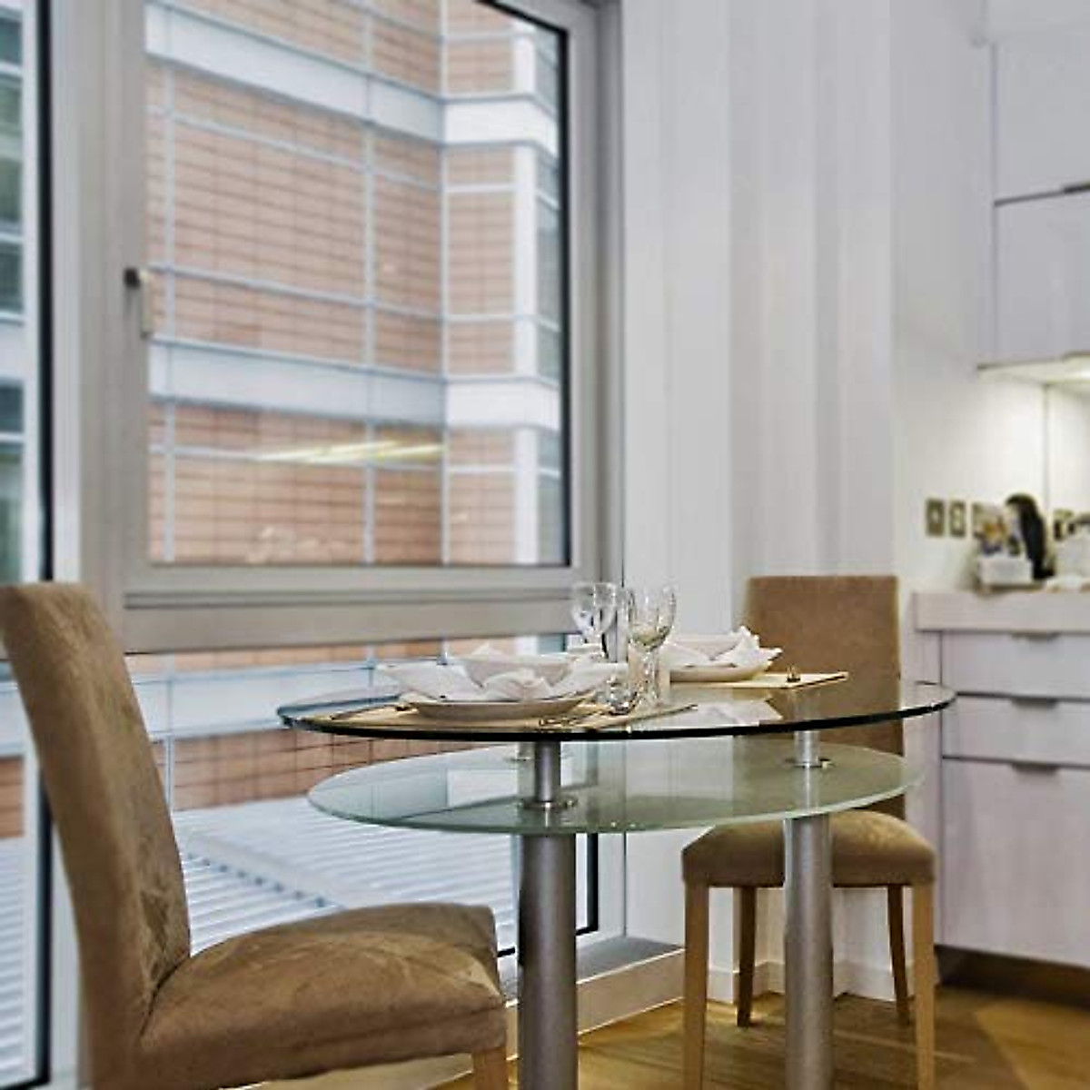 Fab Glass and Mirror Aquatex Patio Glass Table Top 48" Round 3/16" Thick Flat Tempered W/ 2" Hole, Clear