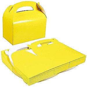 Yellow Gift Box, Party Favor Boxes (6.2 x 3.5 x 3.6 In, 24 Pack)