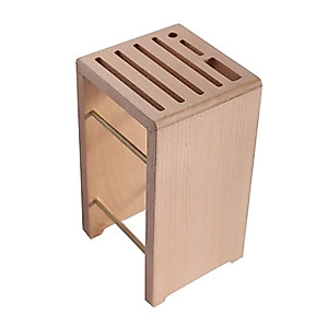Kitchen Knife Holder Knife Block Multifunctional Knife Holder Kitchen Wood Knife Rack Tool Knife Block Stand Kitchen Accessories Knife Holder for Counter ( Color : Onecolor , Size : 13*12*23cm )