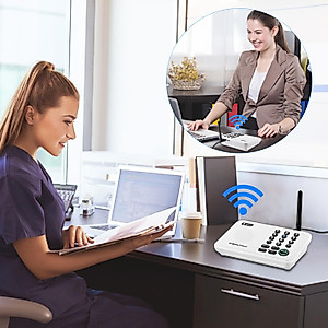 Wuloo Intercoms Wireless for Home 5280 Feet Range 10 Channel 3 Code, Wireless Intercom System for Home House Business Office, Room to Room Intercom, Home Communication System (2 Units Set, White)