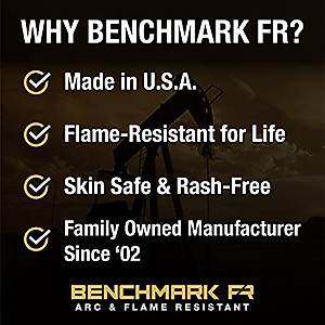 BENCHMARK FR Flame Resistant Face Mask Neck Gaiter - CAT2 (American Flag, Gray)