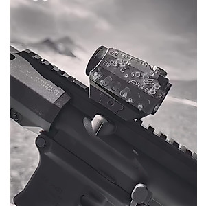 Cyelee T10 Red Dot Sight 1x20mm 2MOA Shake Awake Rifle Scope with Absolute Co Witness Riser