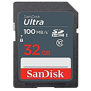 SanDisk 32GB Ultra (4 Pack) UHS-I Class 10 SDHC Memory Card, Retail Packaging - with (1) Everything But Stromboli (tm) Microfiber Cloth