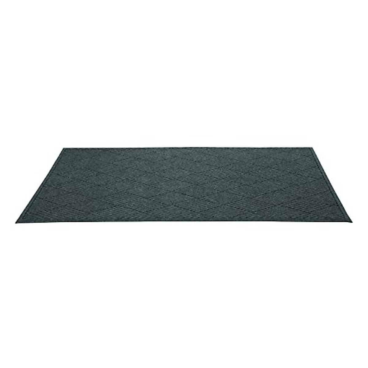 Guardian EcoGuard Diamond Indoor Wiper Floor Mat, Recycled Plactic and Rubber, 4'x6', Charcoal Black,EGDFB040604
